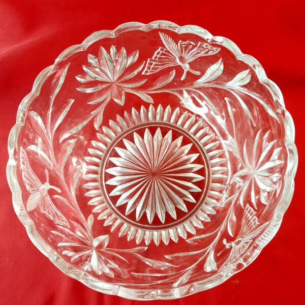 Australian Crown Crystal Lepidoptera Bowl