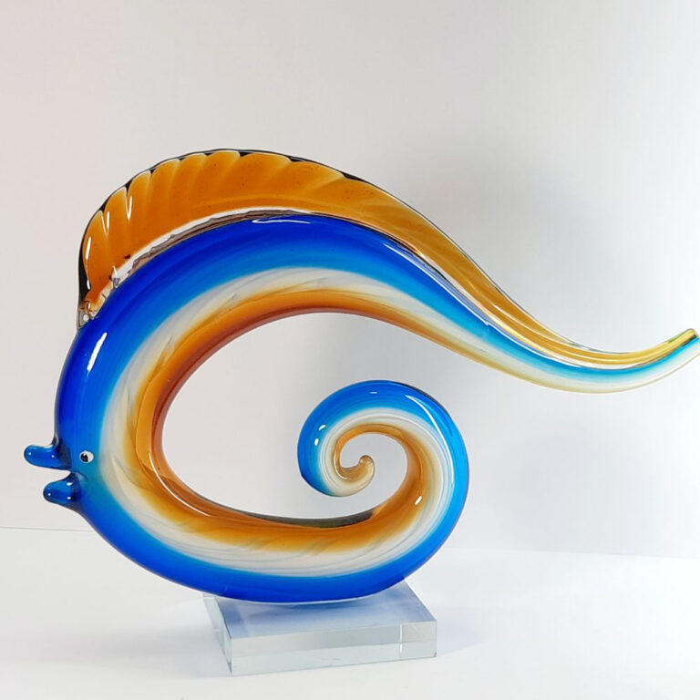 Large Modern Abstract Fish Sculpture