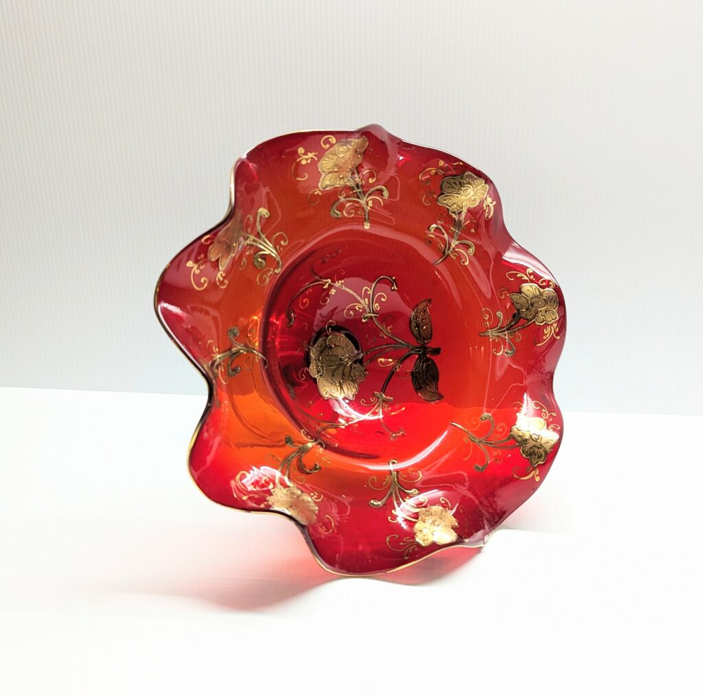 Shop Victorian Red Glass Comport